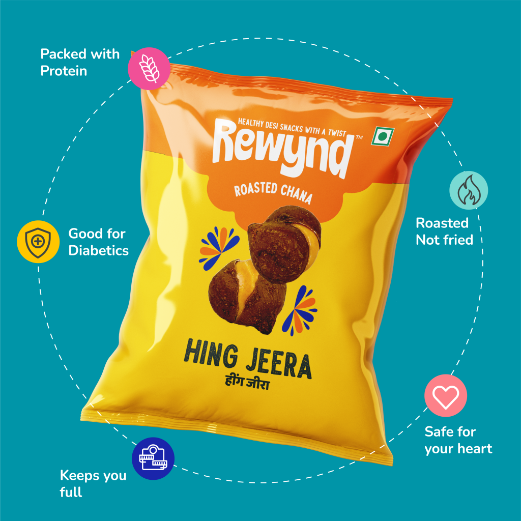 Flavoured Hing Jeera Chana - 140gm (Pack of 4) - ShopGulab.com