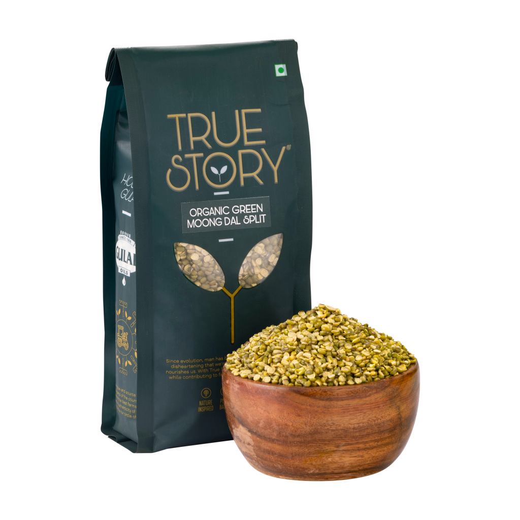 Buy Organic Green Moong Split Dal | Green Moong Chilka - Shopgulab